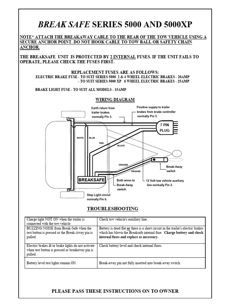 Breaksafe Series 5000 Wiring Diagram | PDF | Fuse (Electrical ...