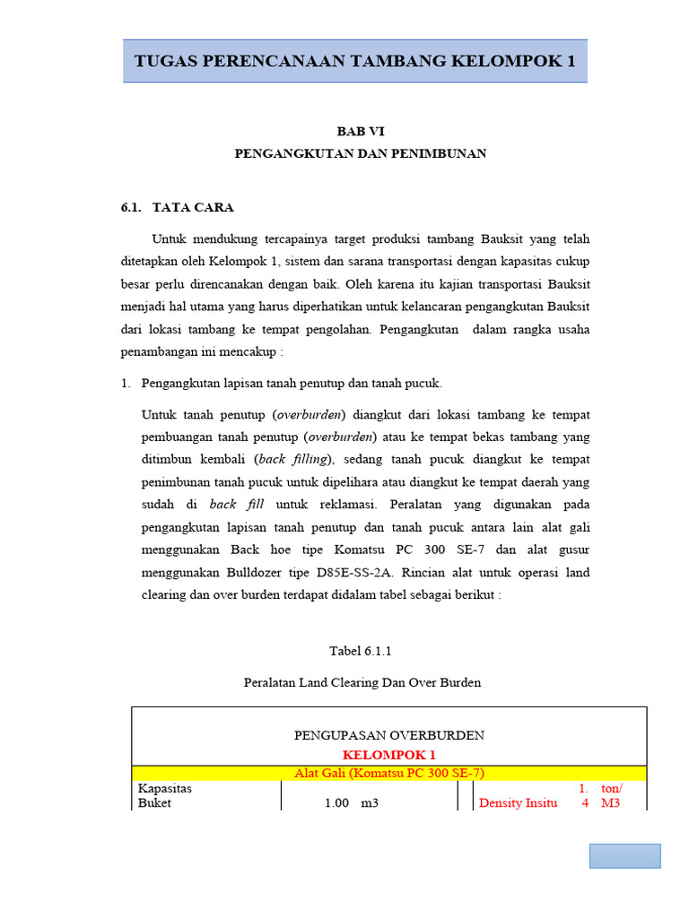 Tugas Perencanaan Tambang | PDF