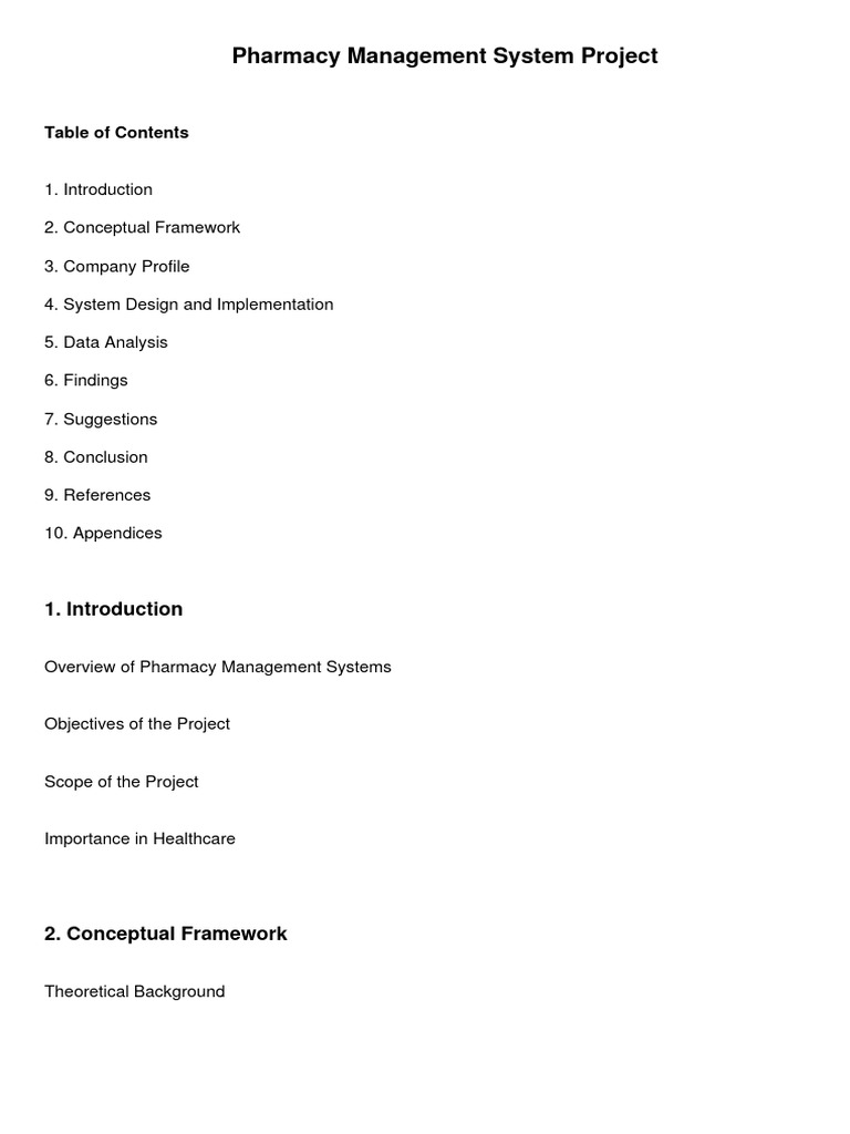Pharma Management System Project | PDF