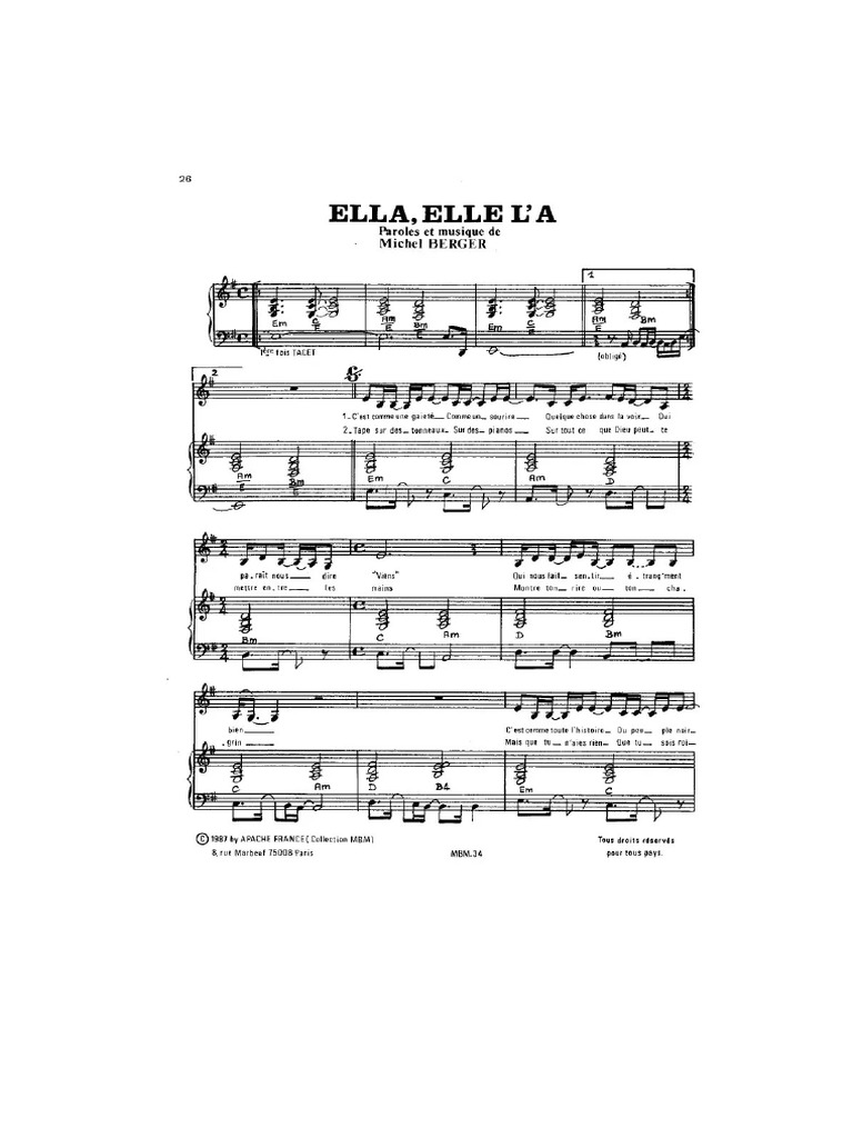Partiton ELLE A | PDF