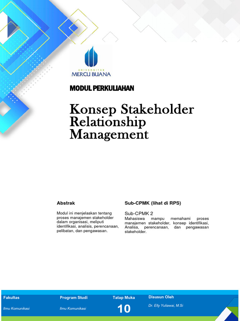 Modul 10 Stakeholder Management | PDF
