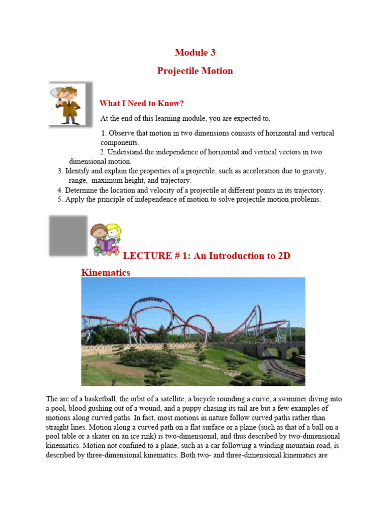 Module 5 | PDF | Kinematics | Euclidean Vector
