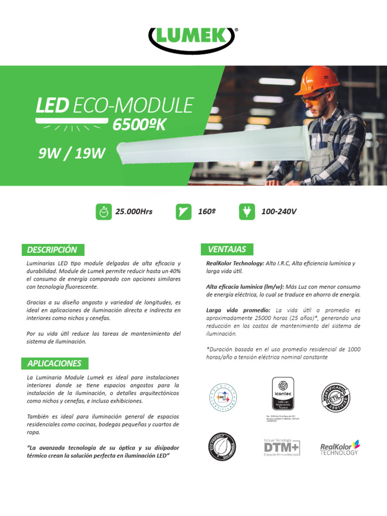 Ficha Técnica Led Eco Module | PDF