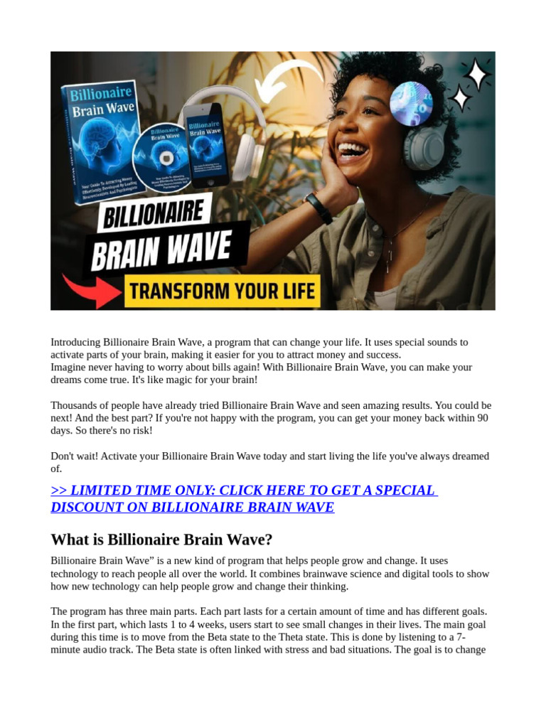 Billionaire Brain Wave Reviews | PDF | Neural Oscillation | Brain