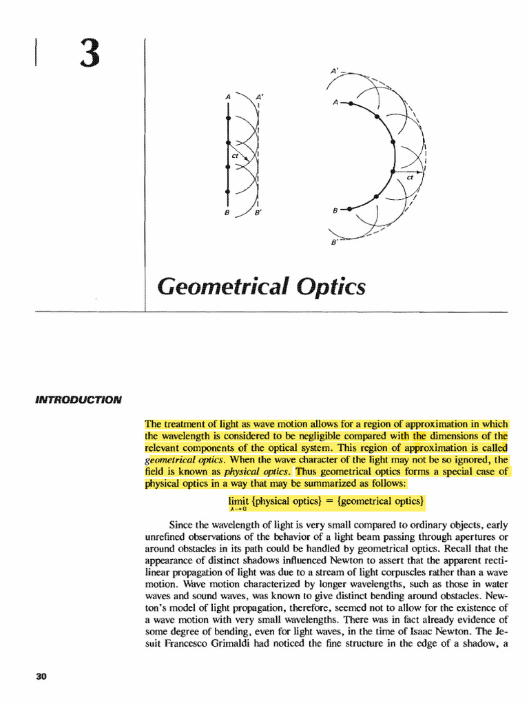 Geometrical Optics, Reflection, and Refraction | Download Free PDF | Optics | Light