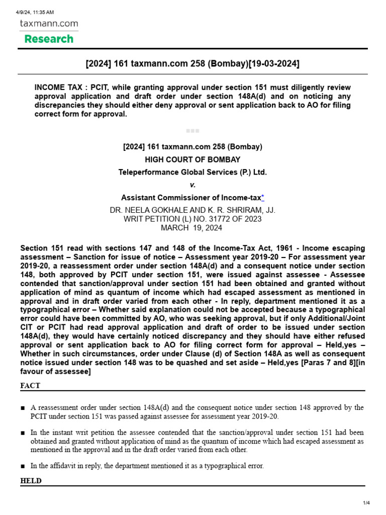 Teleperformance Bom HC 148 | PDF | Income Tax | Justice