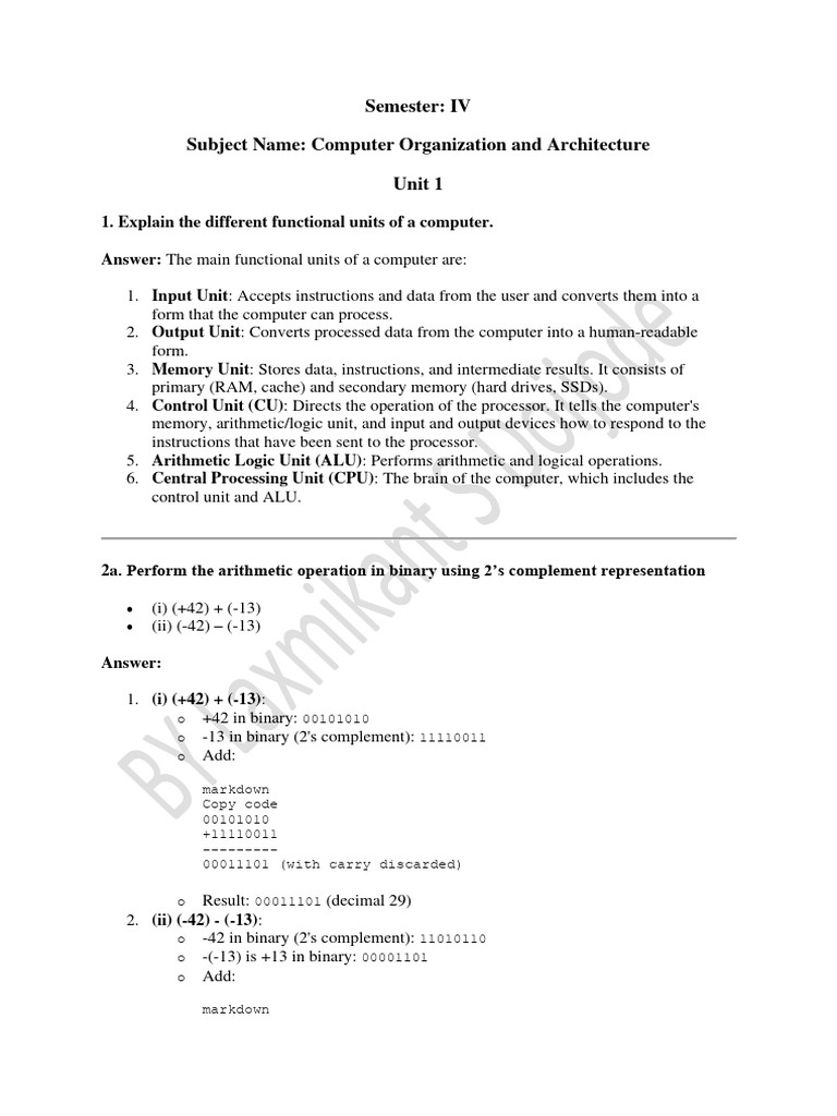 Computer Architecture Basics | PDF | Central Processing Unit | Computer Data Storage