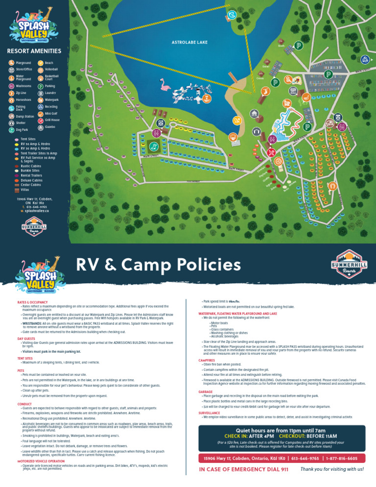 SplashValleyWaterparkResort ParkMap | PDF