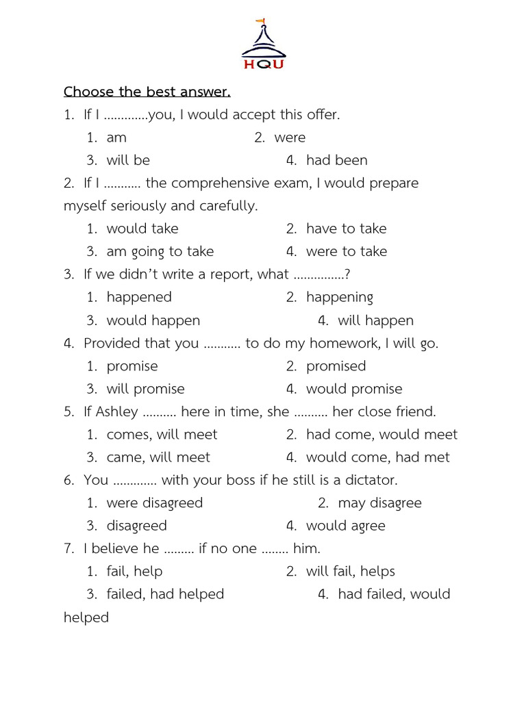 การละ If exercises-choices | PDF