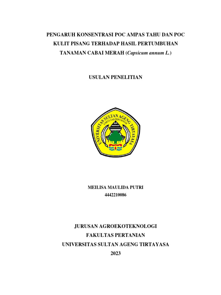 Pengaruh POC Terhadap Cabai Merah | PDF