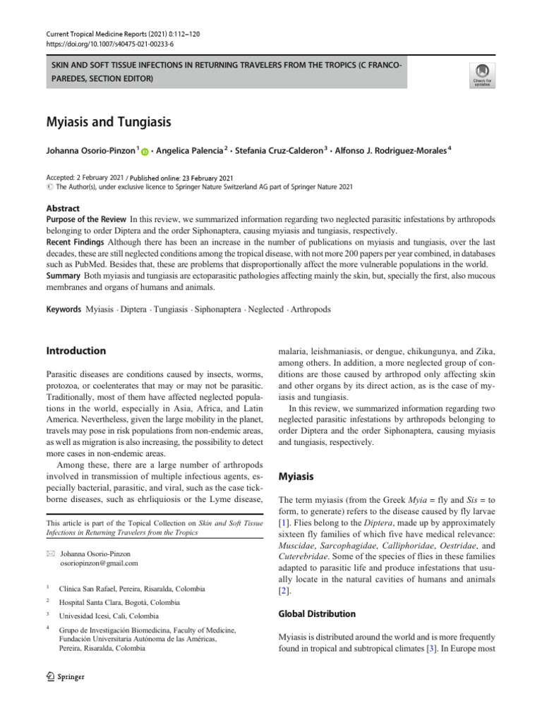 Epidemiologi Myiasis | PDF | Immune System | Innate Immune System