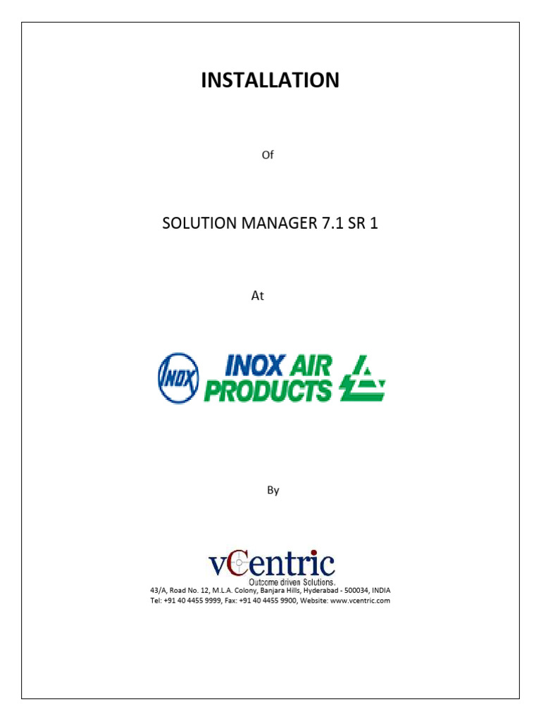 SOLMAN Installation | PDF | Information Technology | Computing Platforms