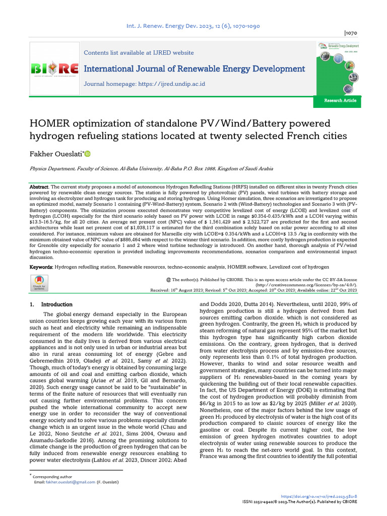 HOMER Optimization of Standalone PV_Wind_Battery Powered | Download ...