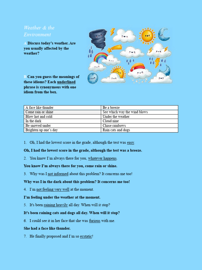 Class 10 - Weather & The Environment | PDF | Language Arts & Discipline