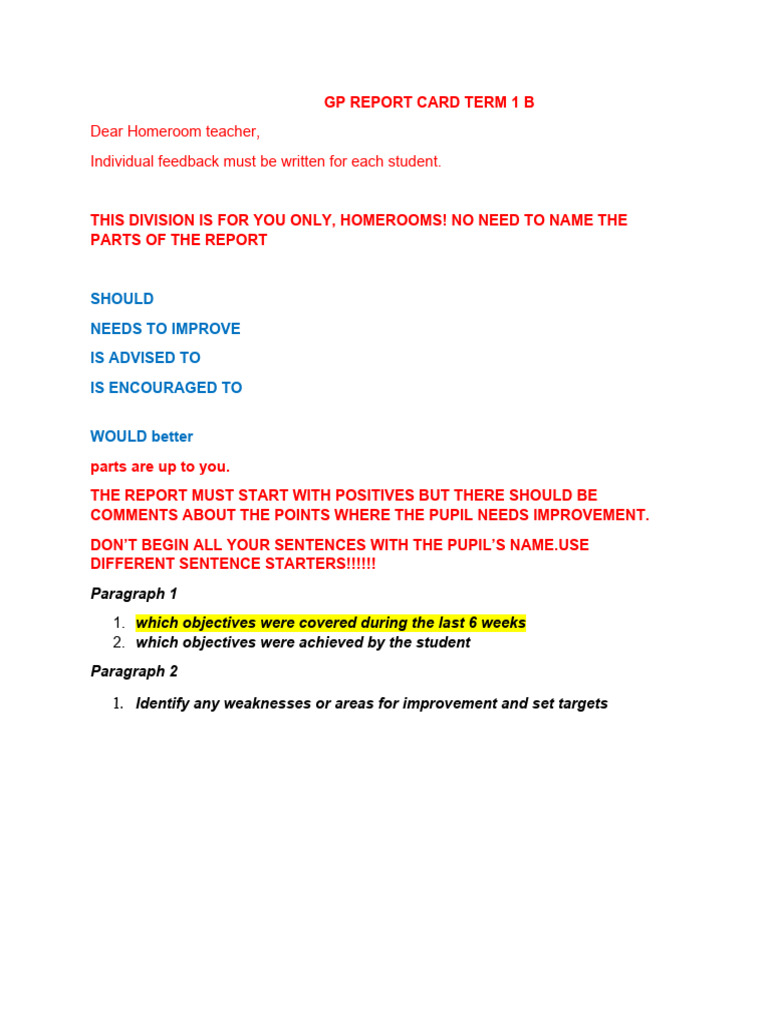 GP Report Card | PDF | Sustainability | Gender