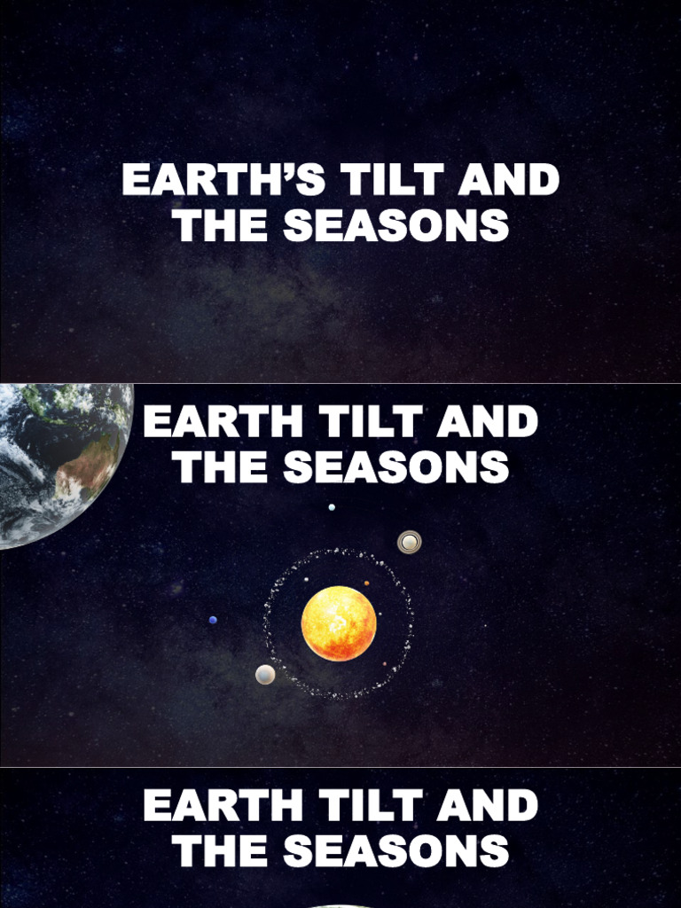 Unit 4 Chapter 6 EARTHS TILT AND THE SEASONS | PDF | Earth | Night