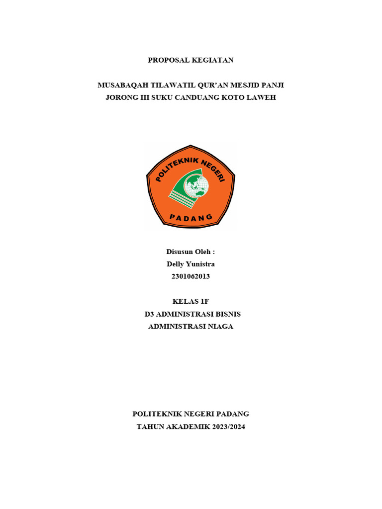 Proposal | PDF | Perjalanan