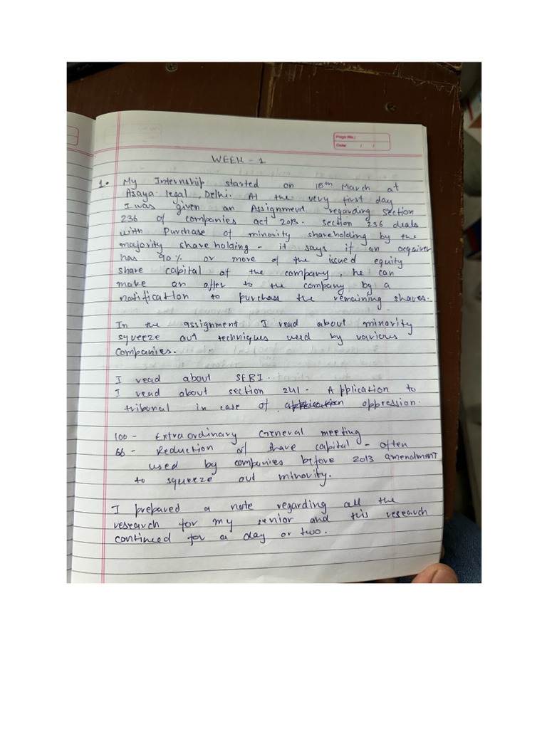 Tushar Internship Dairy | PDF