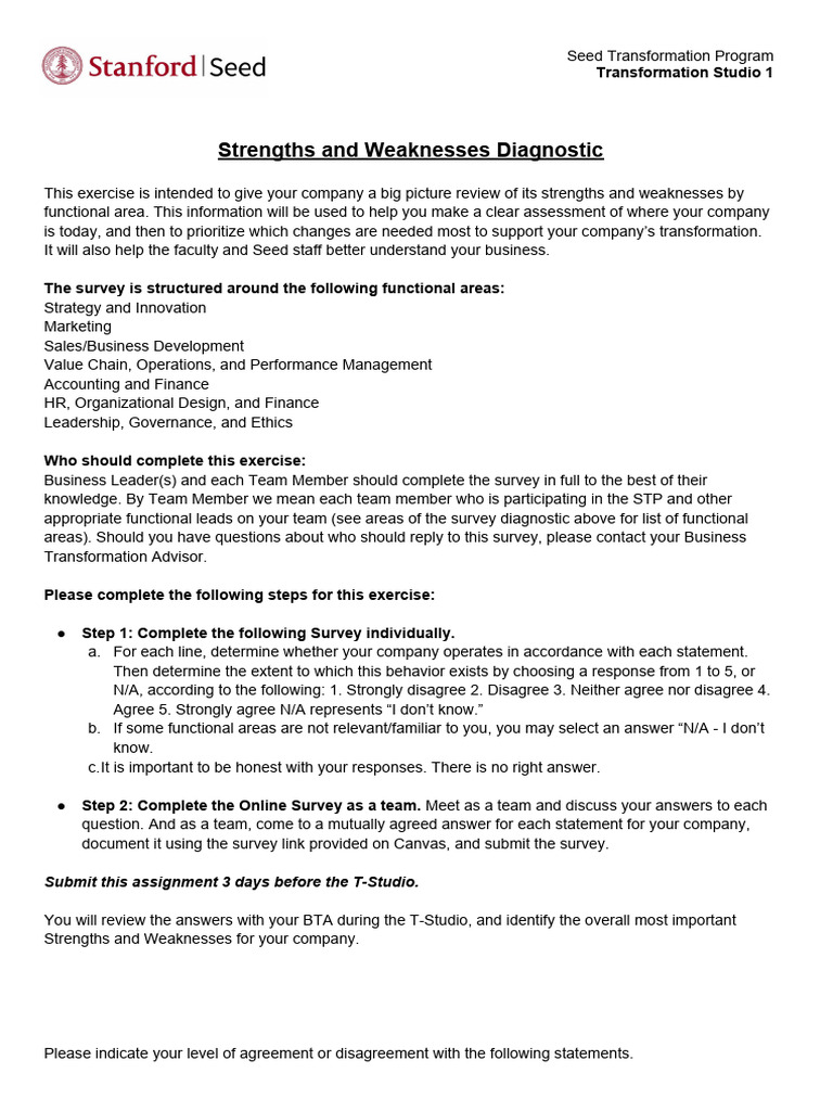 Team Diagnostic Survey Overview | PDF | Performance Indicator ...