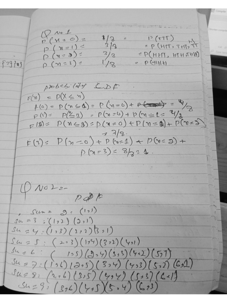 Assignment Probability 1 | PDF