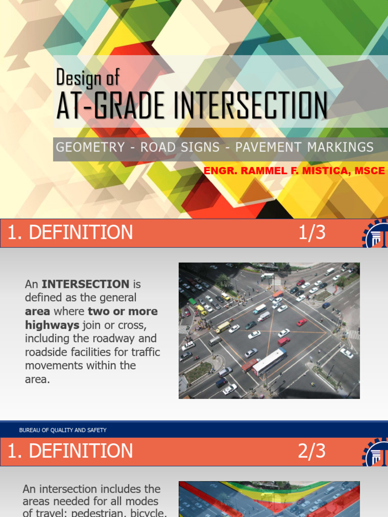 1.1 Basic Principles of at-Grade Intersection | Download Free PDF ...