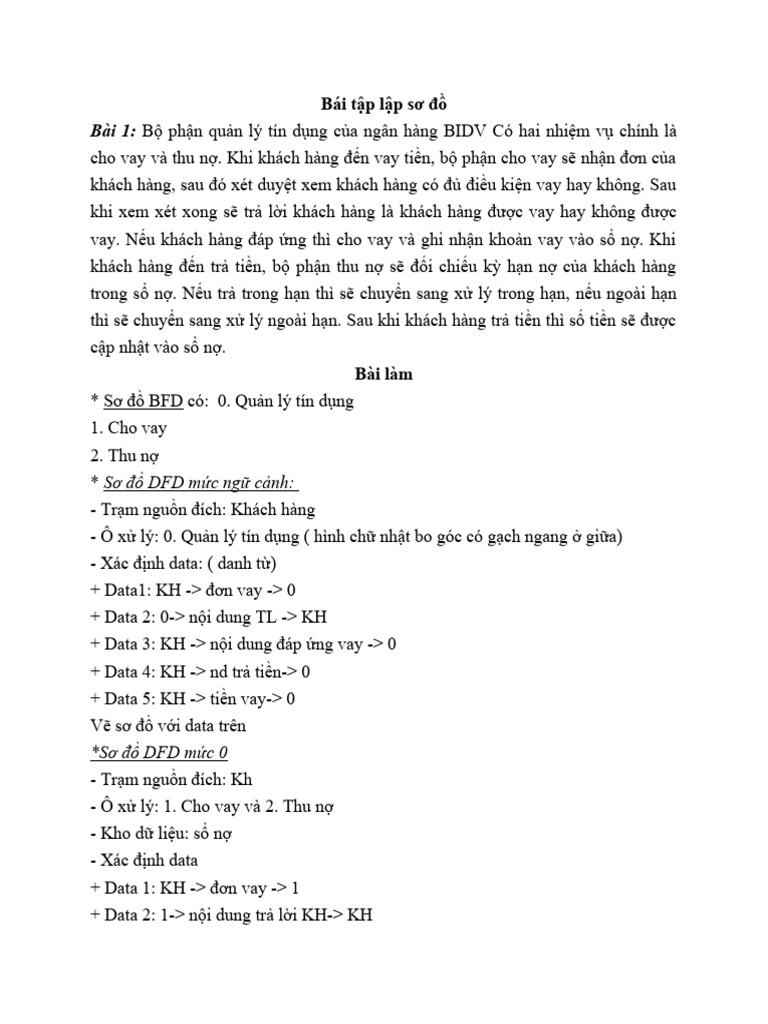 Bài tập HTTT | PDF