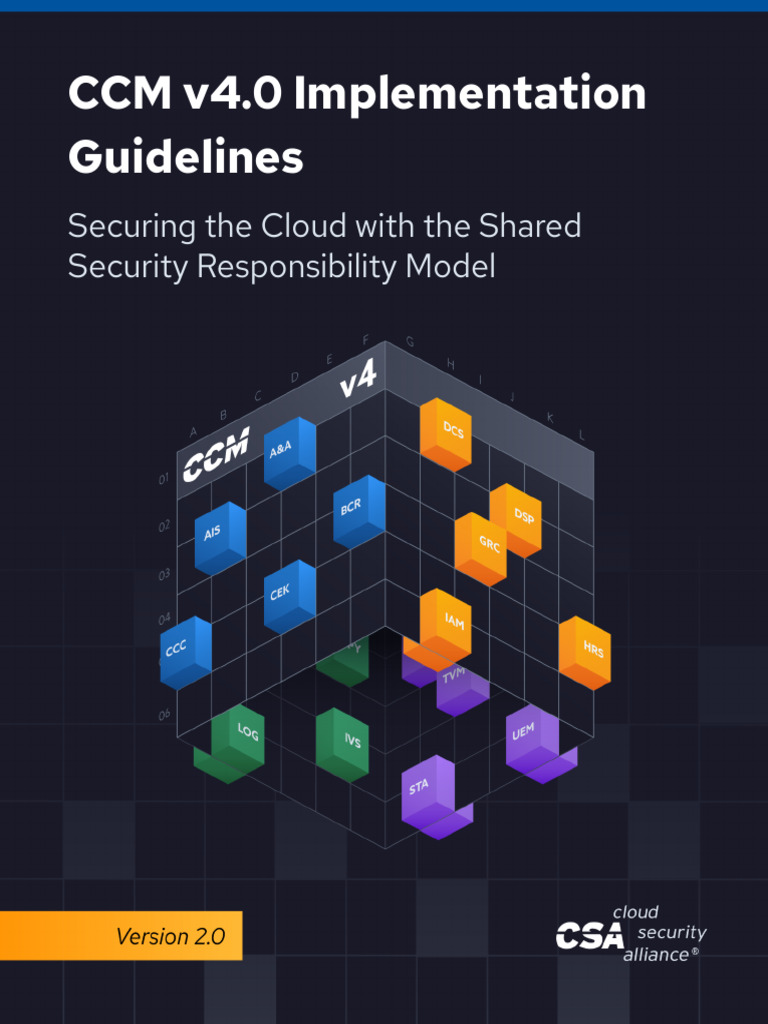 CCM v4.0 Implementation Guidelines v2.0 20240528 | PDF | Security ...