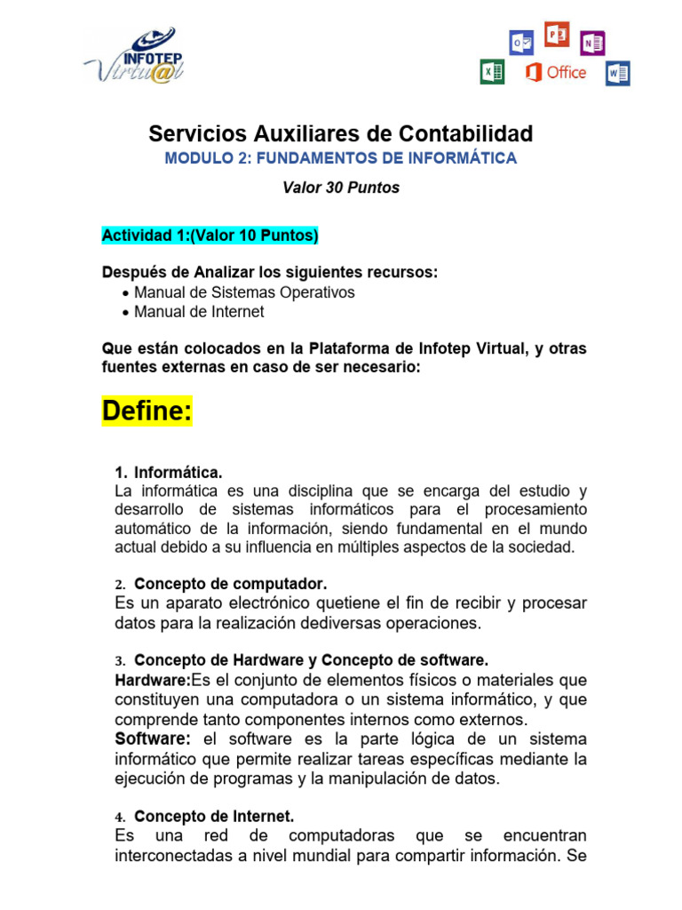 ACTIVIDAD 1. Modulo 2 | PDF | Informática | Software