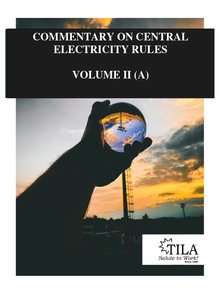 Commentary On Central Electricity Rules VOLUME IIA | PDF | Tribunal ...