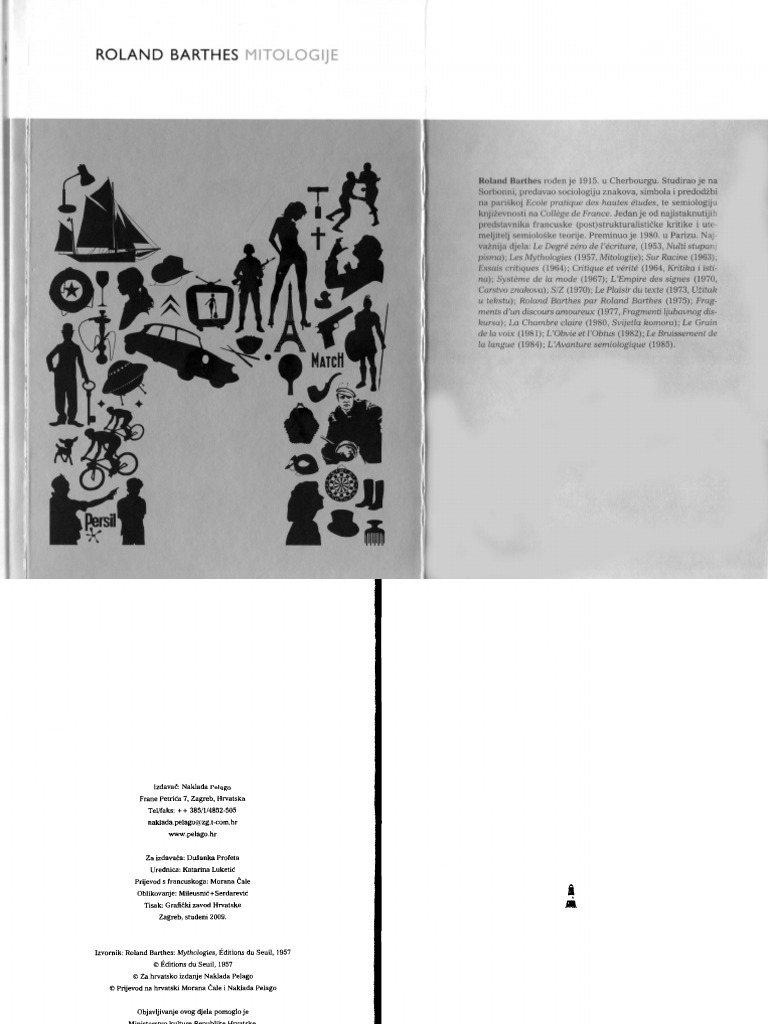 Roland Barthes Mitologije Compress | PDF