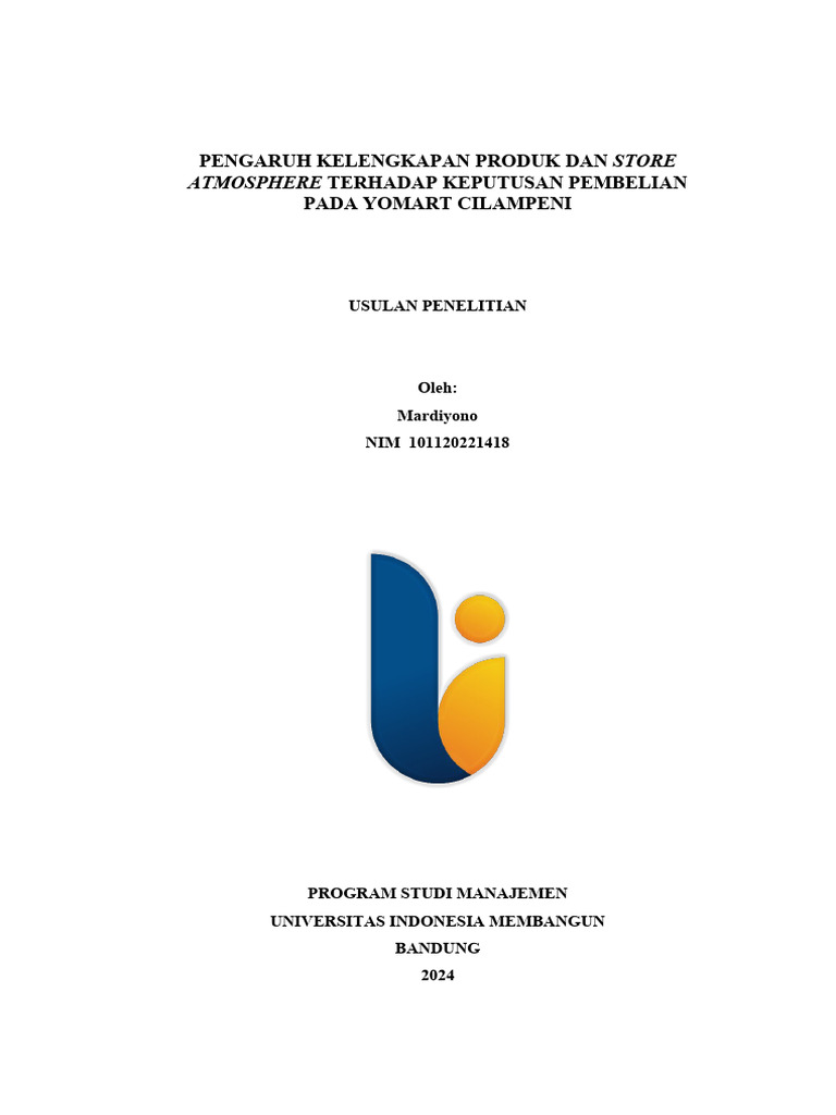 Contoh Proposal MN Pemasaran | PDF