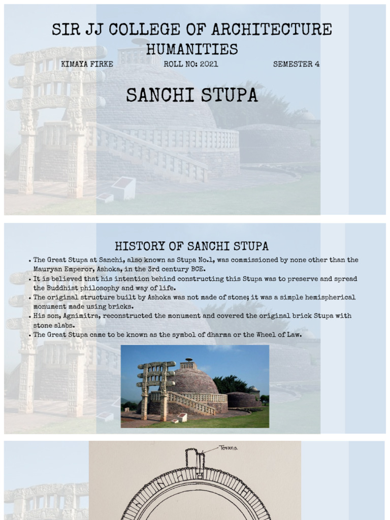 Sanchi Stupa: Architecture and History | PDF | Social Science