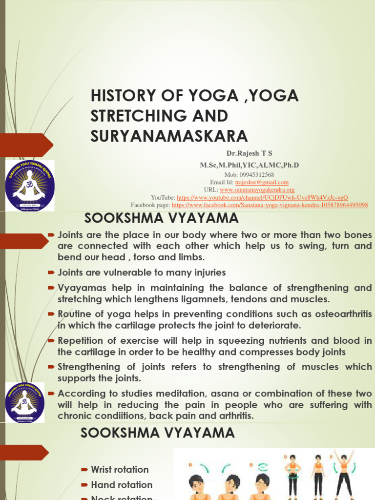 History of Yoga, Yoga Stretching and Suryanamaskara | PDF | Yoga | Vedas