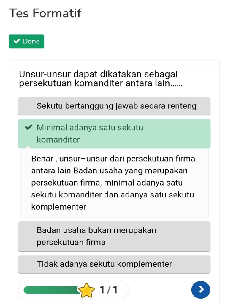 Tes Formatif Perusahaan | PDF