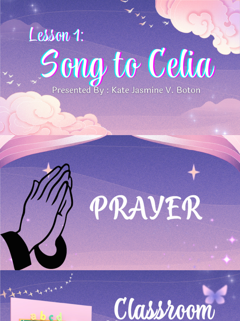 Boton_song to Celia | PDF | Poetry