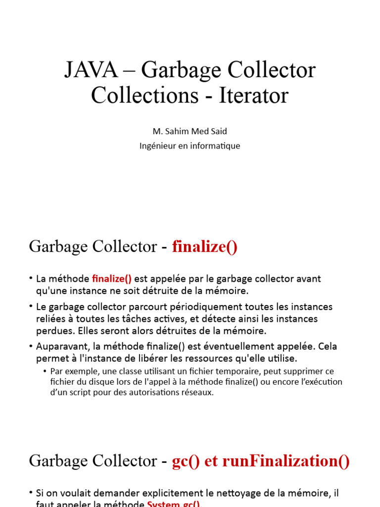 Garbage Collector | PDF | Informatique | Objet (informatique)