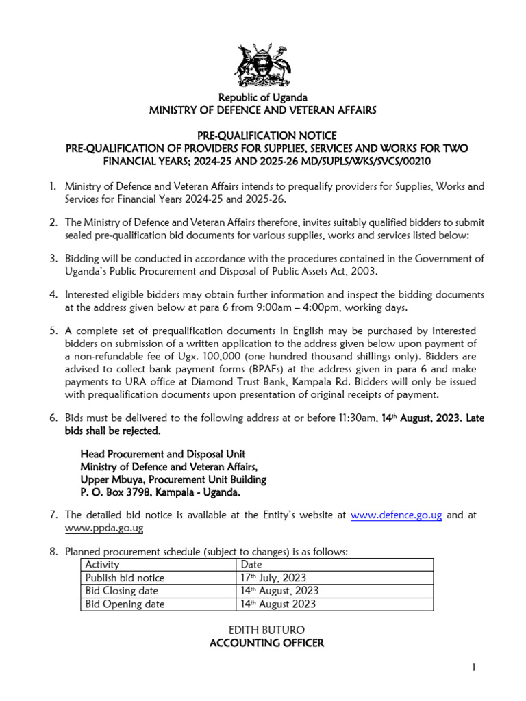 MoDVA Pre-Qualification of Providers For FY 2024-2026 | PDF ...