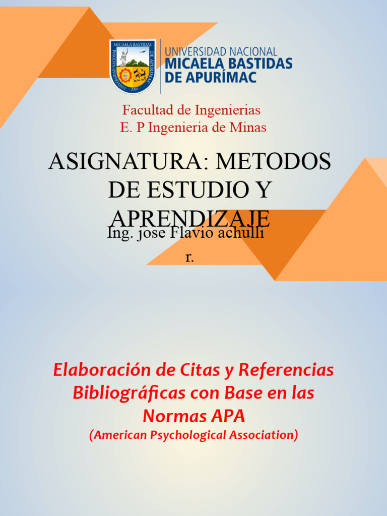 Guía de Citas y Referencias APA 7ª Ed. | PDF | Citación | Estilo apa