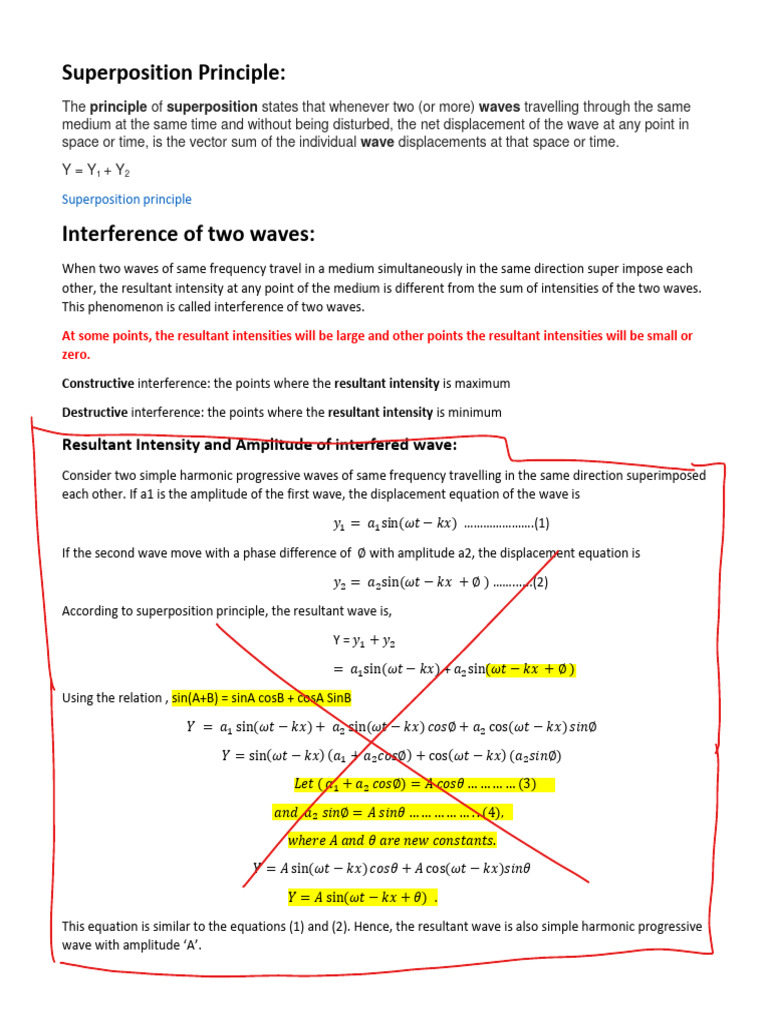 Progressive Wave, Stationary wave and Modes of Vibration | PDF | Waves | Normal Mode