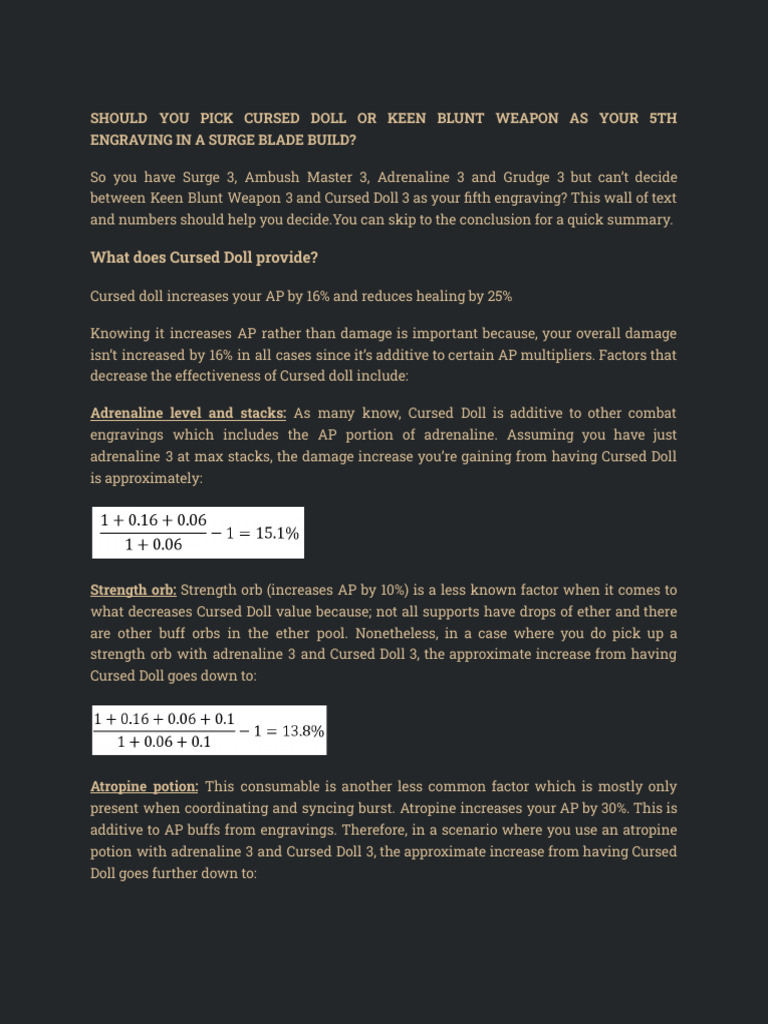 Cursed Doll or Keen Blunt Weapon_ | PDF