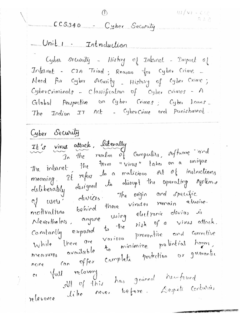 Cyber Security Unit 1 Pdf