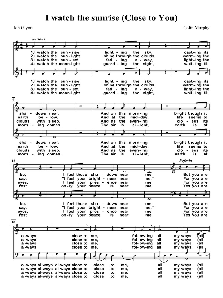 I watch the sunrise | PDF | Sky | Physical Sciences