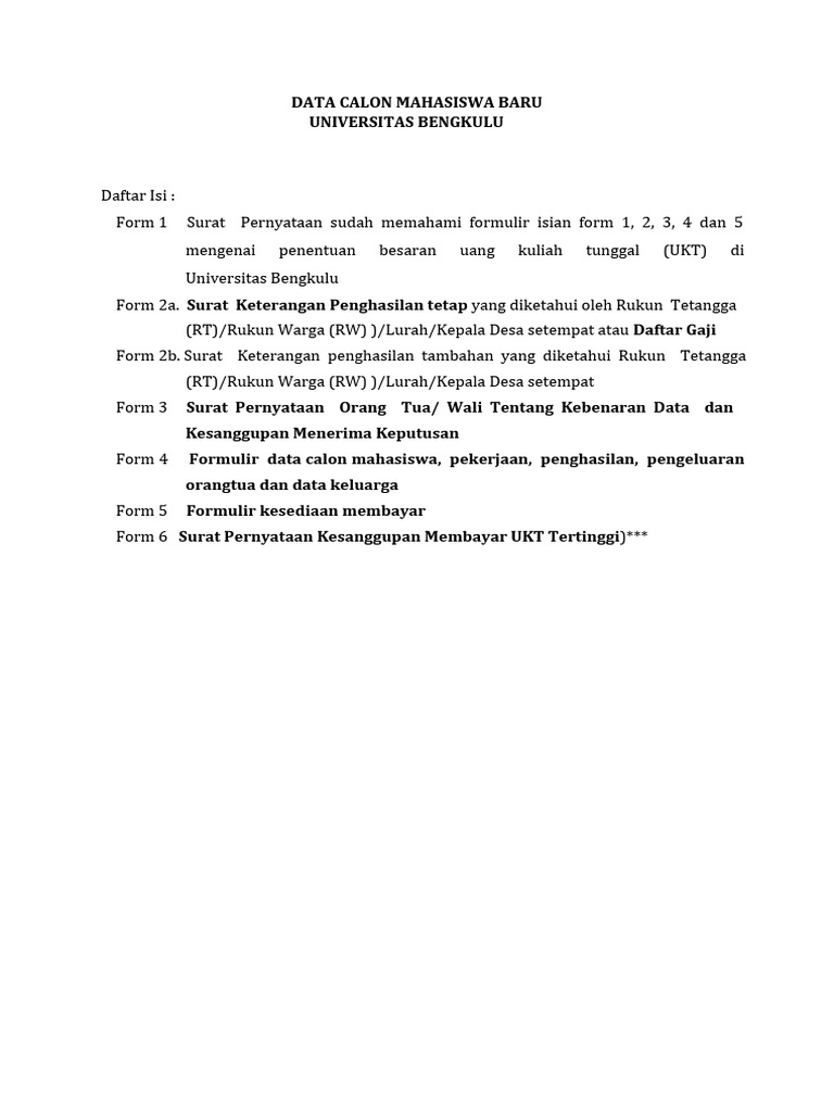 Form Ukt 2024 | PDF