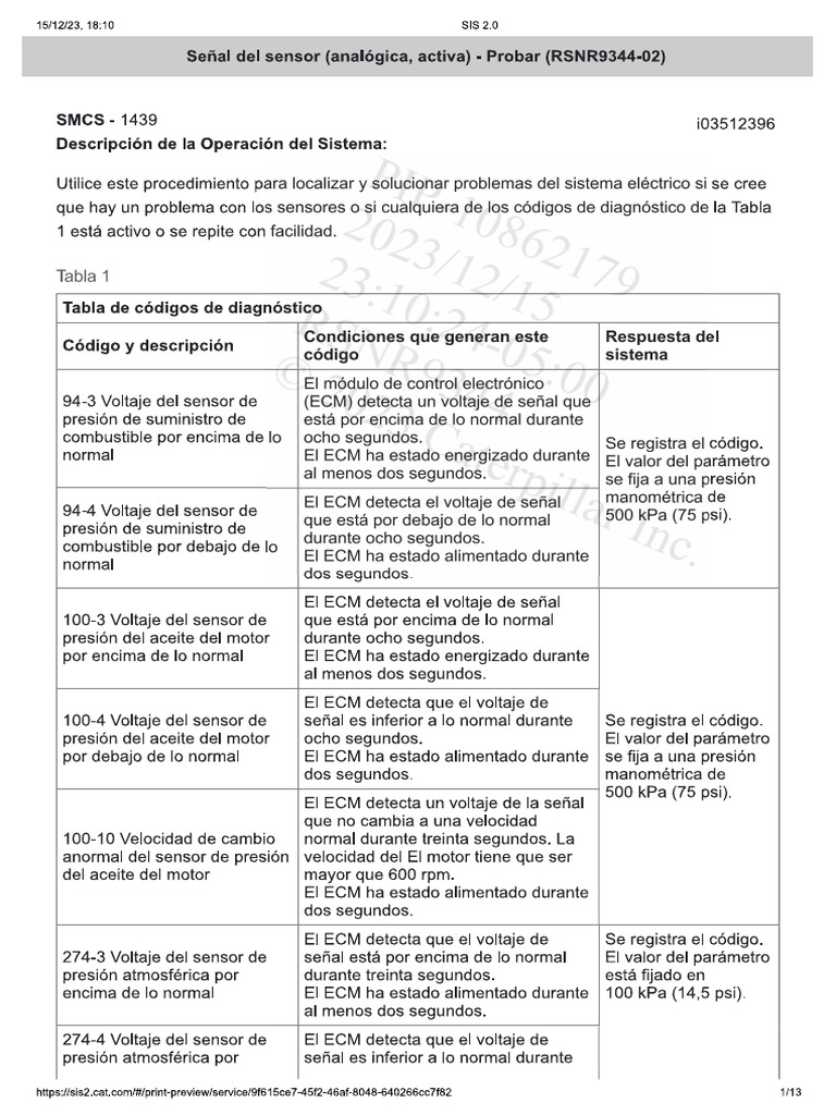 SEÑAL DEL SENSOR ANALOGICA Y ACTIVA I | PDF