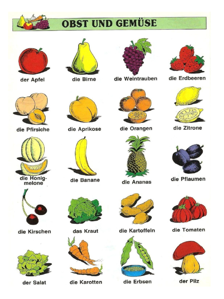 Obst Und Gemüse | PDF