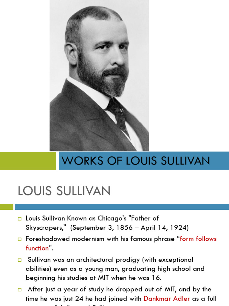 2.MODULE 1 - SEM 5 - Sullivan | PDF | Architectural Design | Architecture
