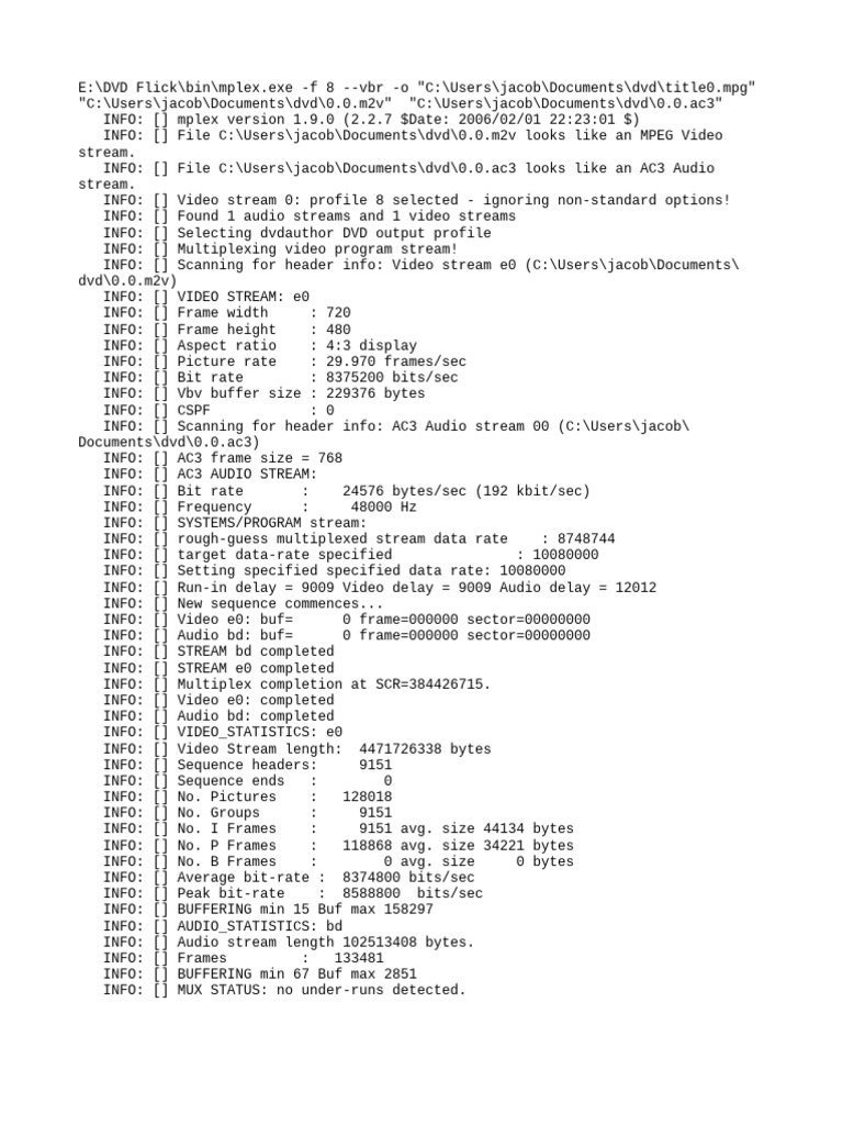 Mplex Title0 | PDF | Video | Bit Rate