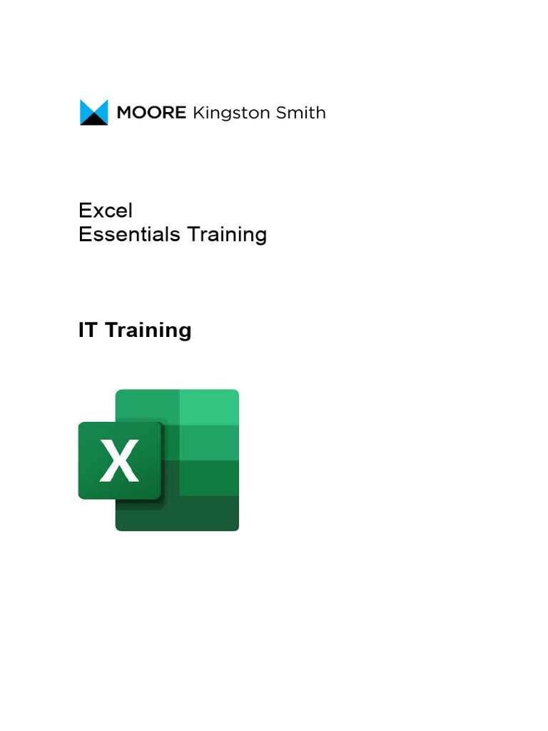 Excel Essentials 365 | PDF | Microsoft Excel | Spreadsheet