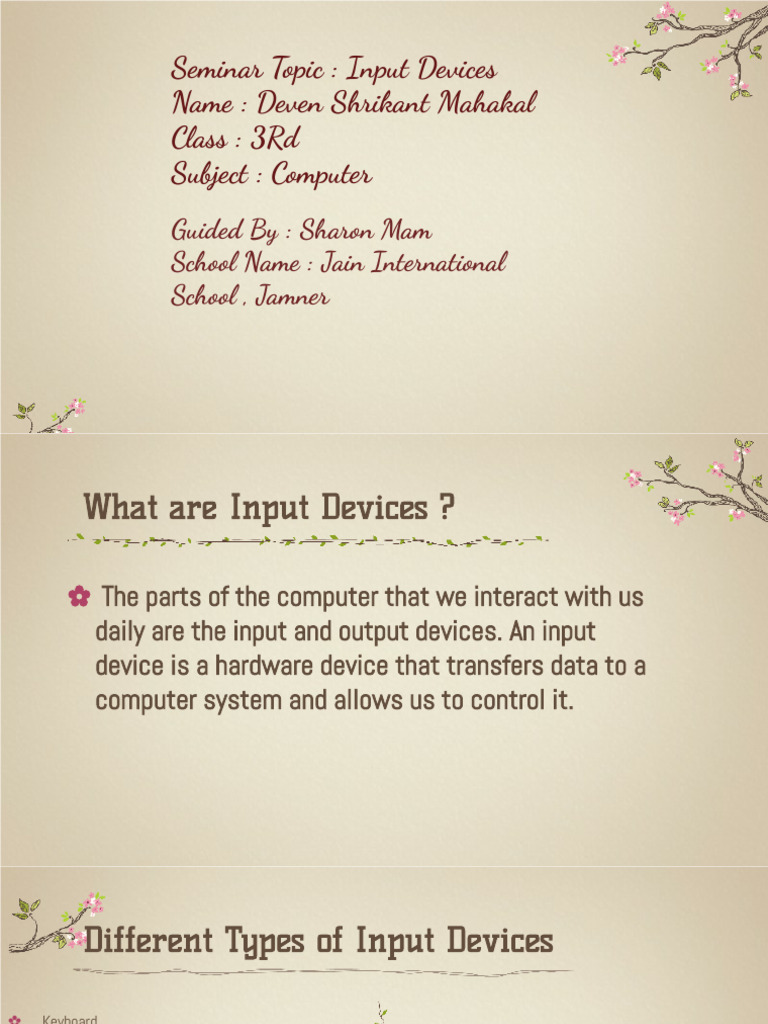 Input Devices | PDF | Barcode | Cursor (User Interface)