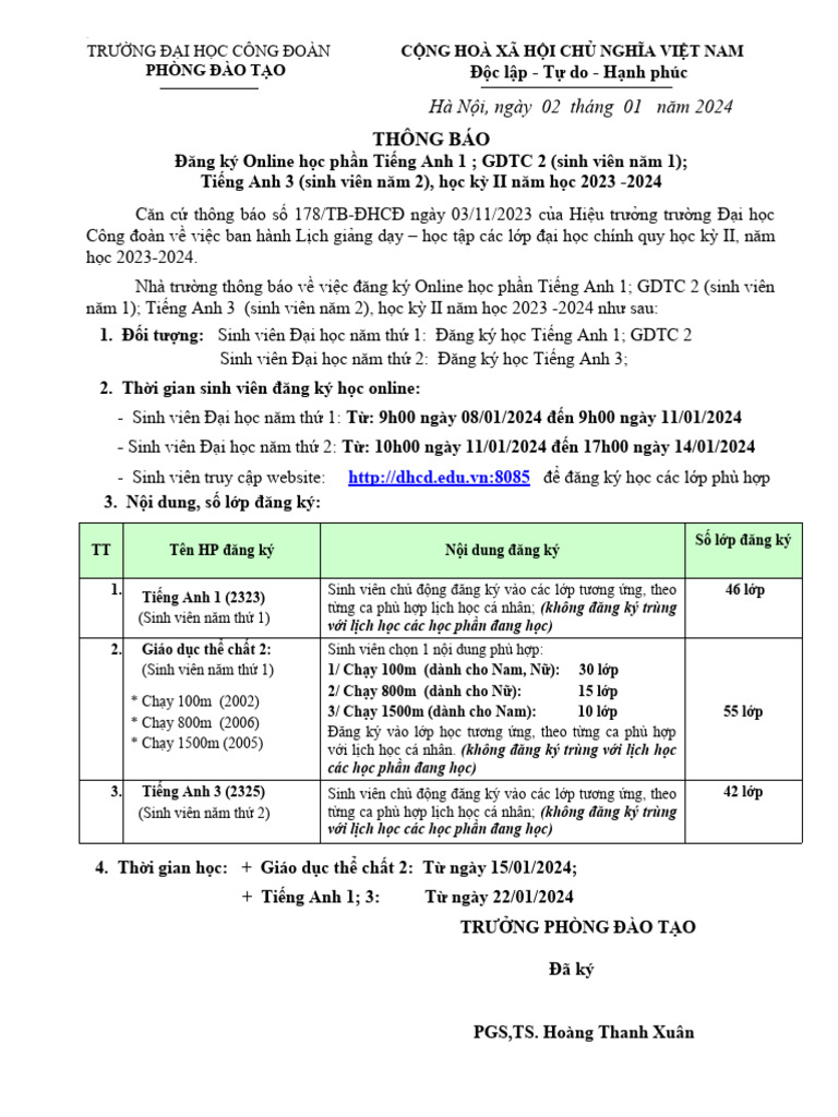 (TB) TBdangkyonline, Ky2 (2023 - 2024) TA1, GDTC2 (Nam1), TA3 (Nam2) | PDF
